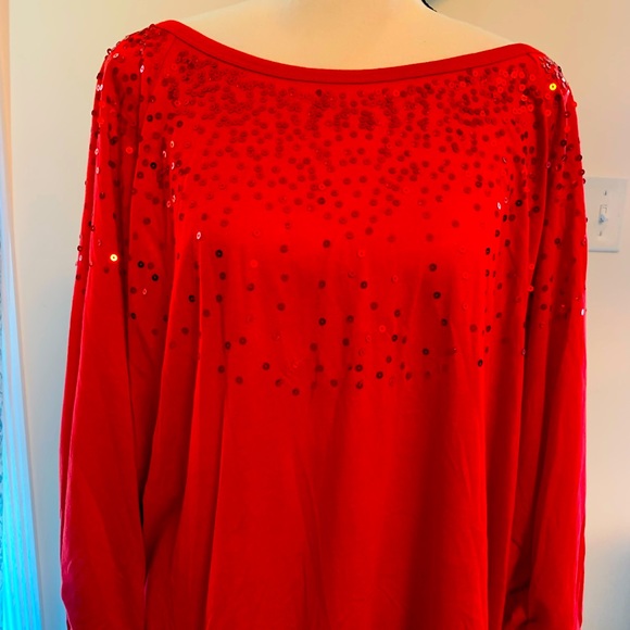 Project S&F | Tops | Sf Plus Size 2x Gorgeous Red Blouse | Poshmark